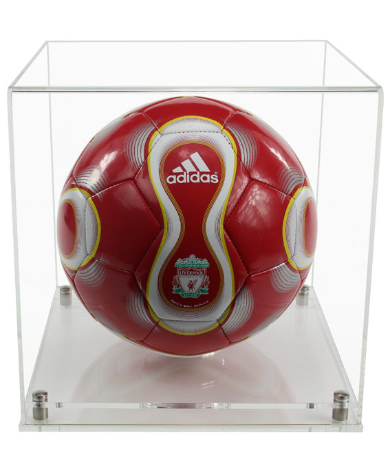 Football Display Case with a Modern Base, Choice of Base Colours ...
