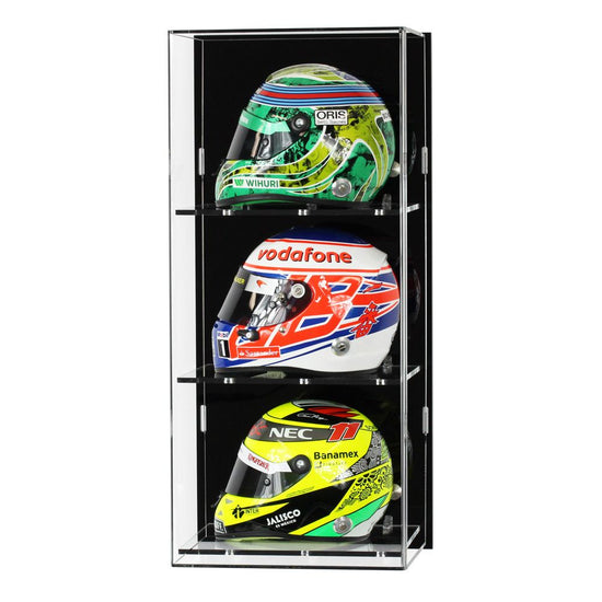 Wall Display Case for Three 1:2 Scale F1 Helmet Models – Model Display ...